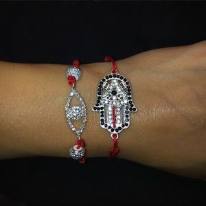 Jewelry | Red String Charm Bracelet | Poshmark